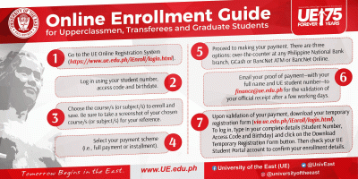 Online Enrollment Guide for UE Upperclassmen, Transferees & Graduate ...