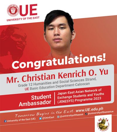 UE Caloocan HUMSS Student Among Student Ambassadors in Japanese ...