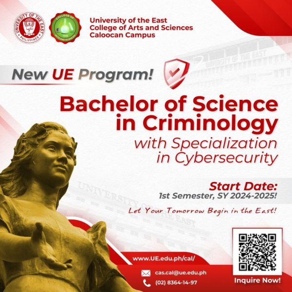 Bachelor of Science in Criminology with specialization in Cybersecurity – University of the East