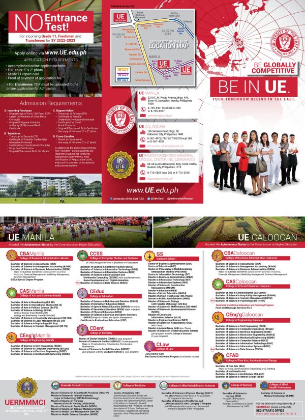 Admissions Brochure – University of the East